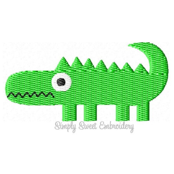 Mini Alligator Embroidery Design - Etsy