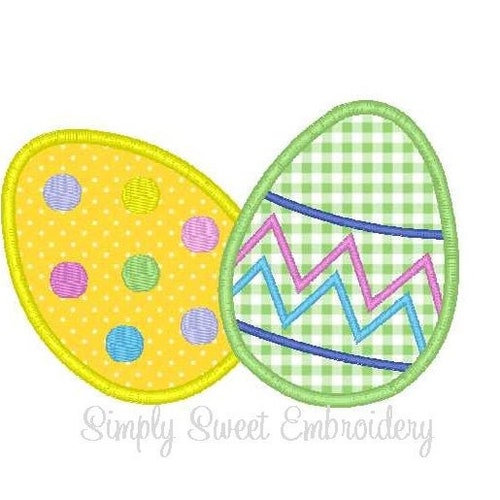 Bunny Rabbit Applique Machine Embroidery Design Easter INSTANT | Etsy