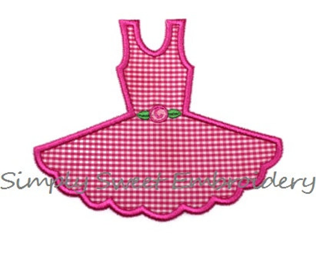 Ballet Tutu Machine Embroidery Applique Design - Etsy