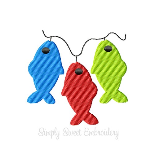 Mini Fish Embroidery Design Small Fish Machine Embroidery - Etsy