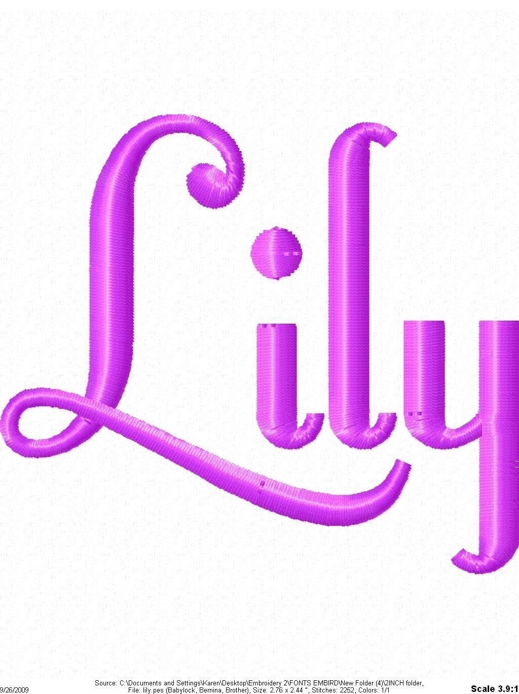 Curly Script Monogram Font Set Machine Embroidery - Etsy