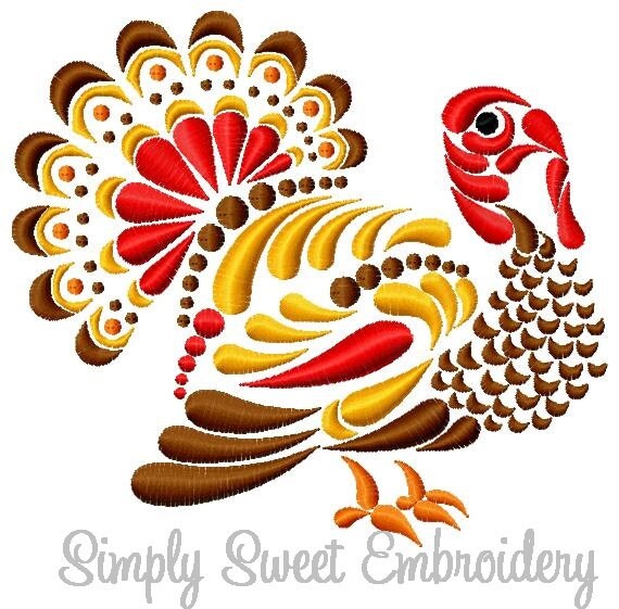 Kids' Crafts Appliques & Patches Craft Supplies & Tools Stitched Turkey ...