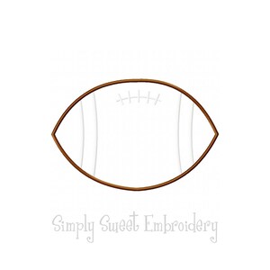 Football Machine Embroidery Applique Design - Etsy
