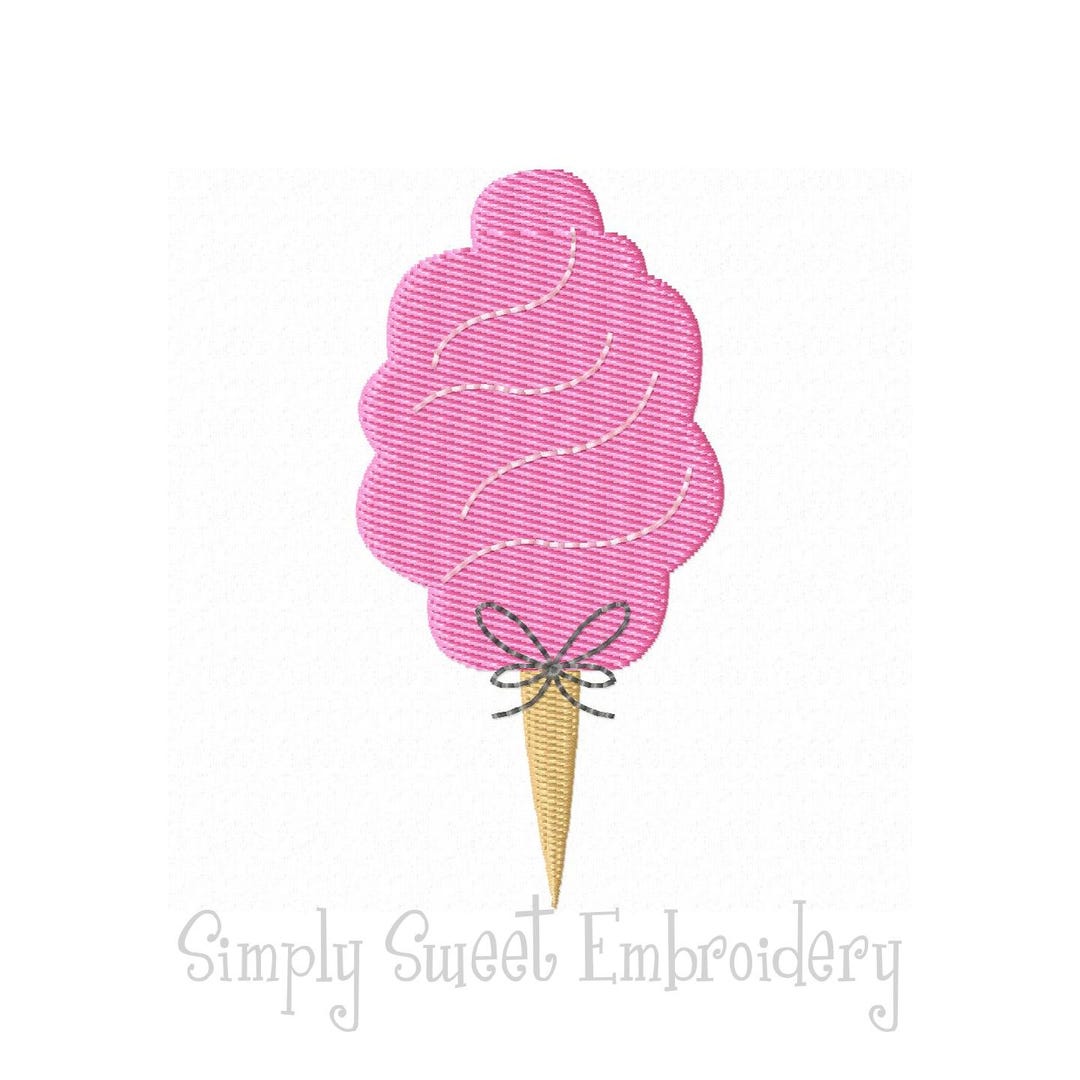 Cotton Candy Machine Embroidery Mini Design 2 - 6 Sizes - Etsy