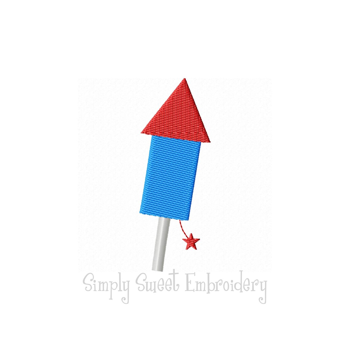 Firecracker Mini Machine Embroidery Design - 5 Sizes - Etsy