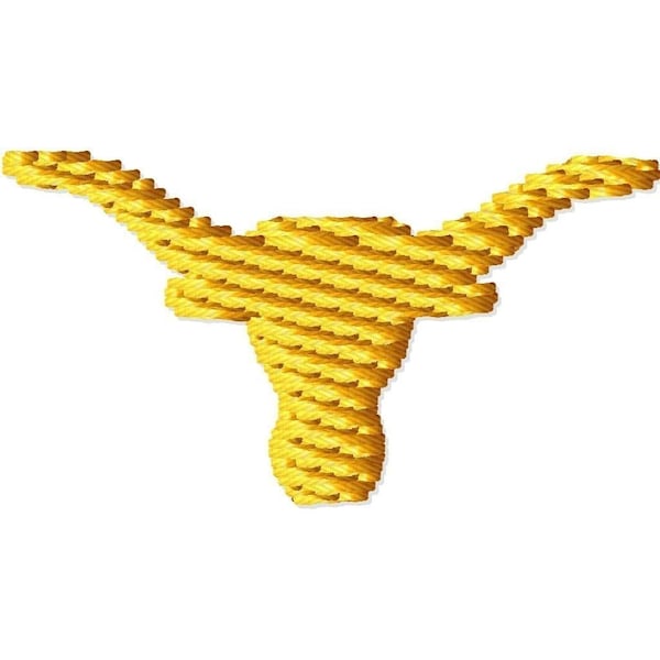 Texas Longhorn Embroidery Design - Etsy