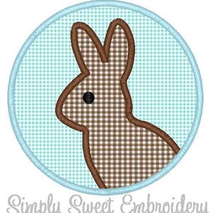 Chocolate Bunny Machine Embroidery Applique Design - Etsy