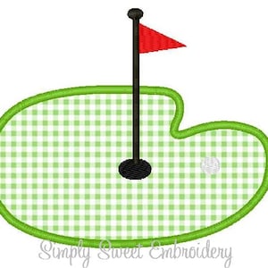 Golf Applique Machine Embroidery Design - Etsy