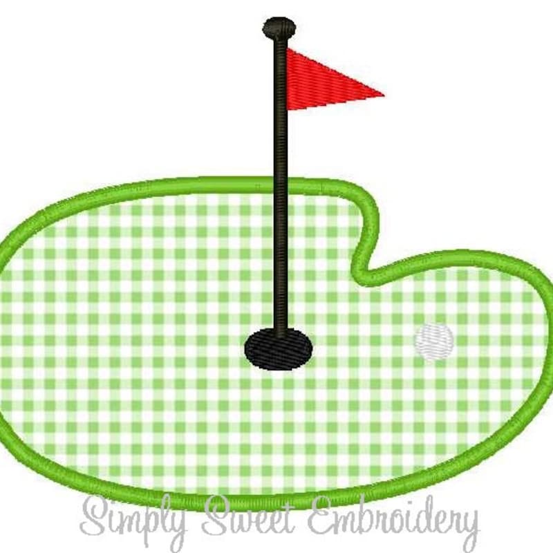 Golf Applique - Etsy