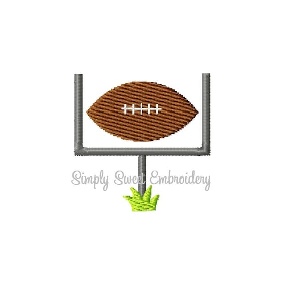 Football Goal Mini Machine Embroidery Design | Etsy