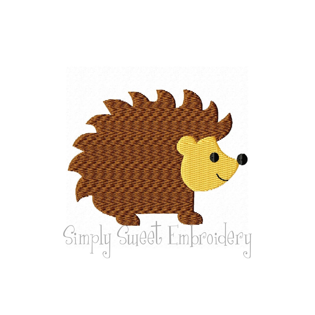 Hedgehog Mini Machine Embroidery Design - Etsy