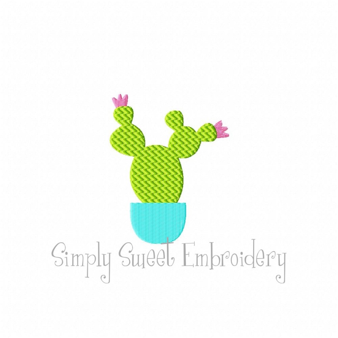 Cactus Mini 2 Machine Embroidery Design - 6 Sizes - Etsy