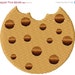 Chocolate Chip Cookie Mini Machine Embroidery Design | Etsy