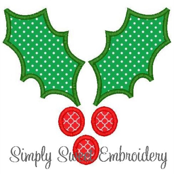 Holly Applique - Etsy