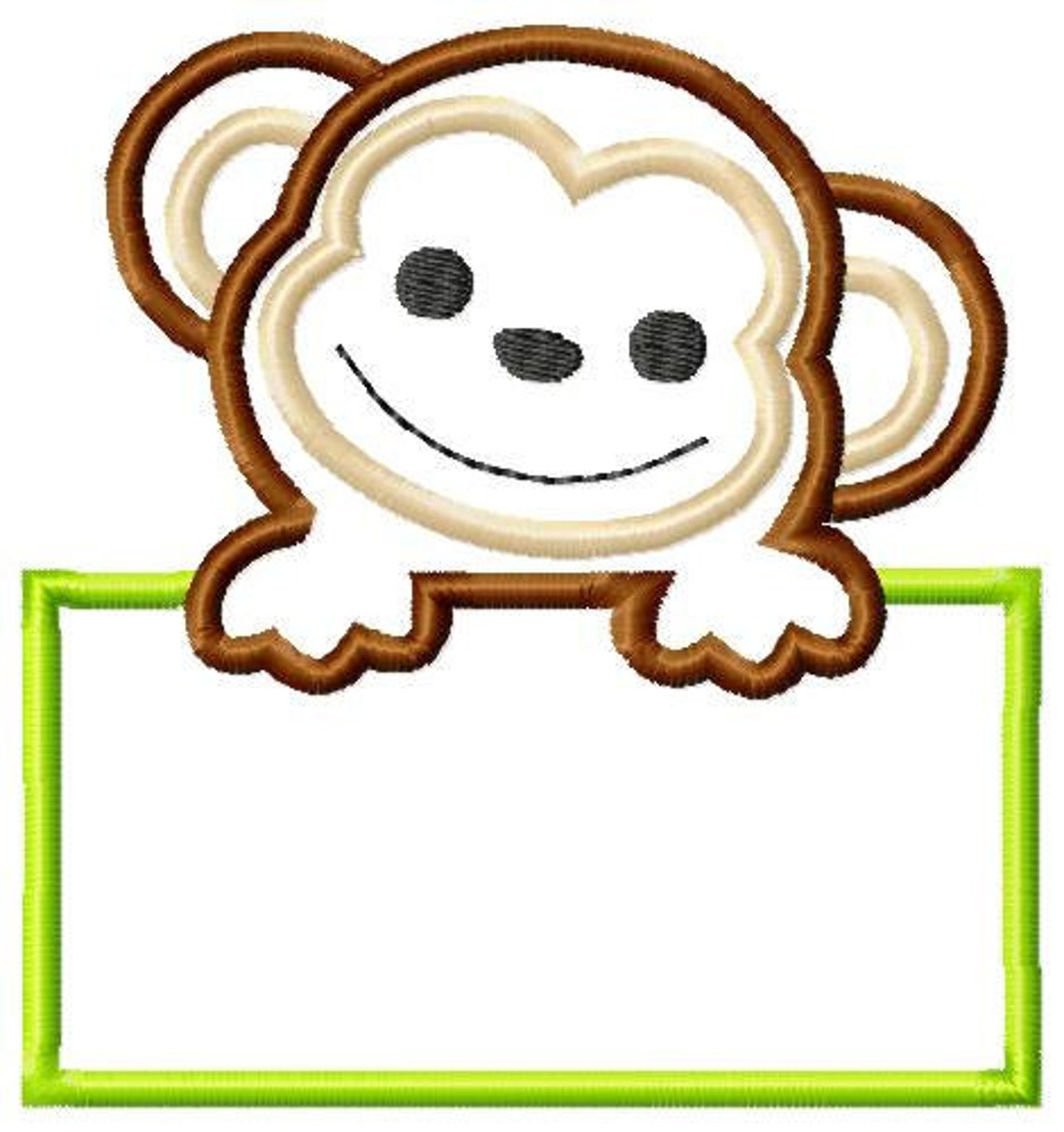 Boy Monkey Machine Embroidery Applique Design - Etsy