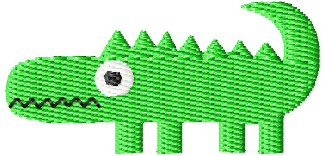 Alligator Machine Embroidery Design Mini - Etsy