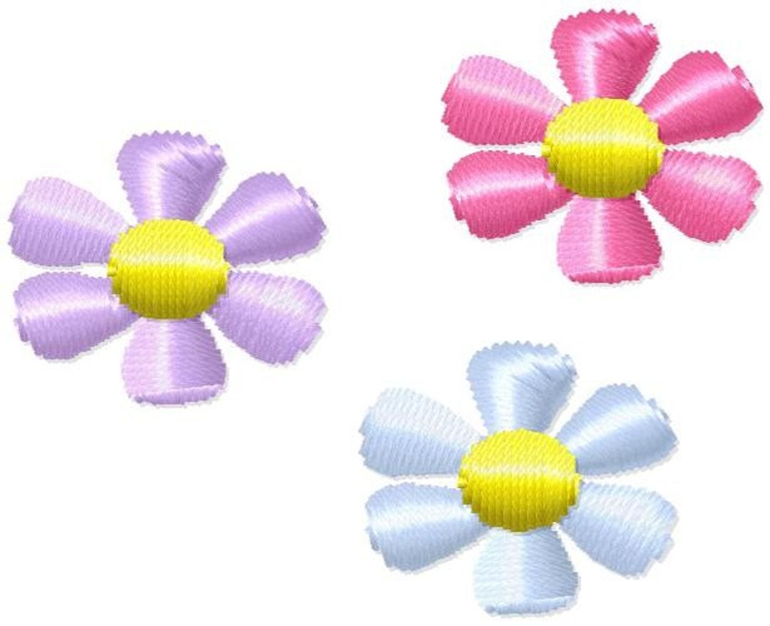 Flower Mini Machine Embroidery Design - Etsy
