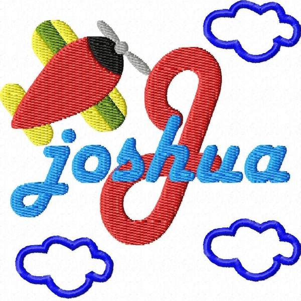 Boys Airplane Monogram Font Machine Embroidery Designs - Etsy UK