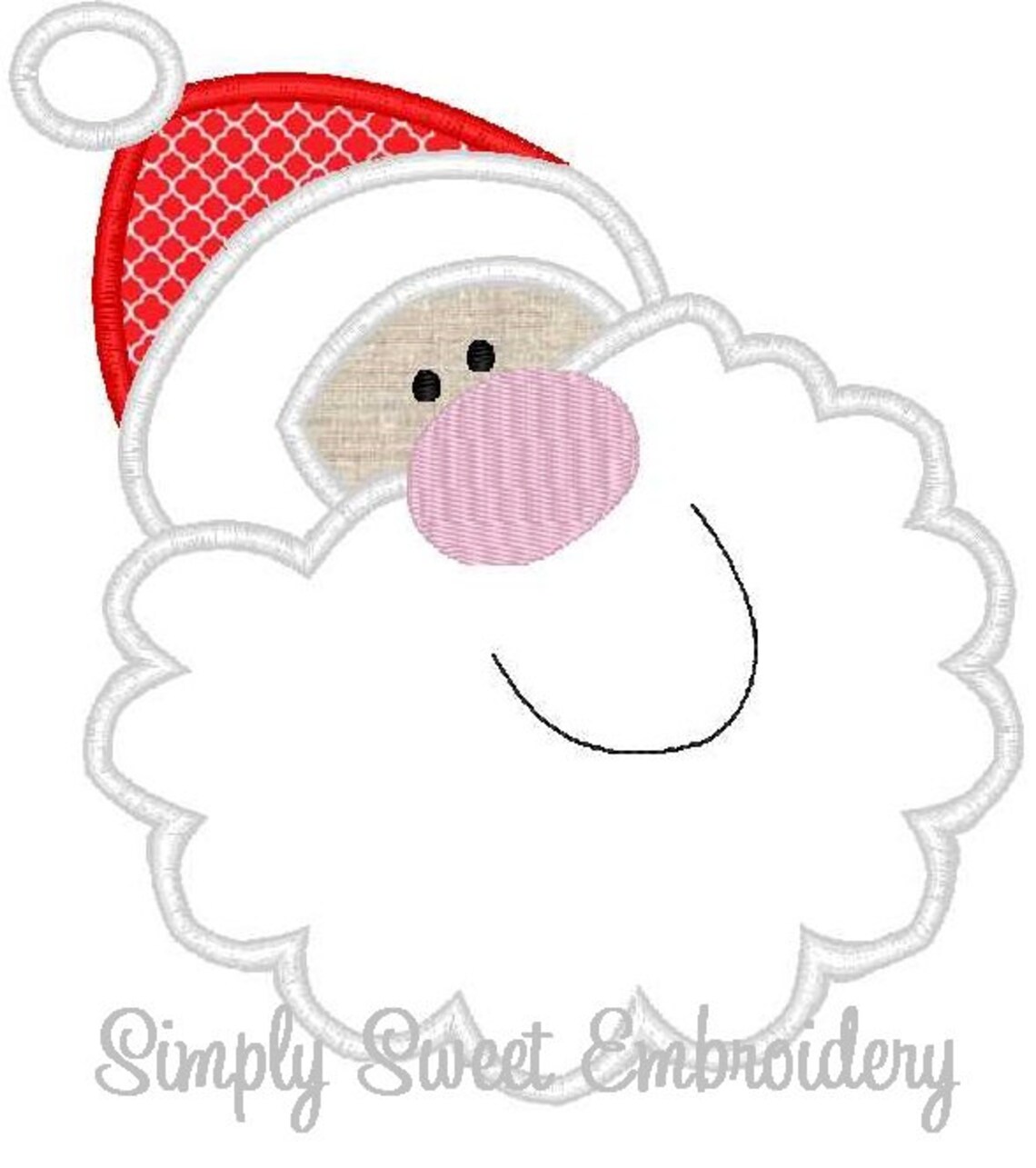 Christmas Santa Machine Embroidery Applique Design | Etsy