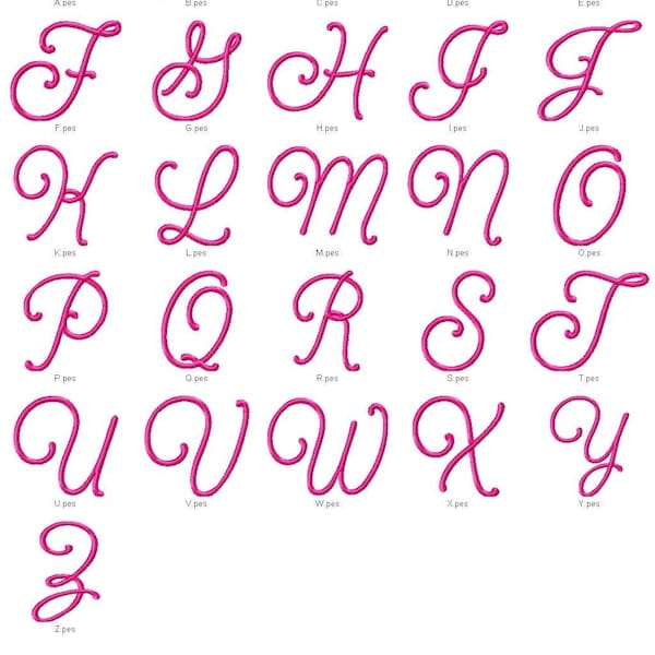 Curlz Monogram Font - Etsy