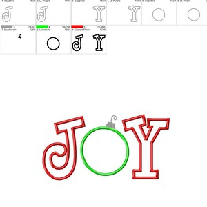 Joy Machine Embroidery Applique Design - Etsy