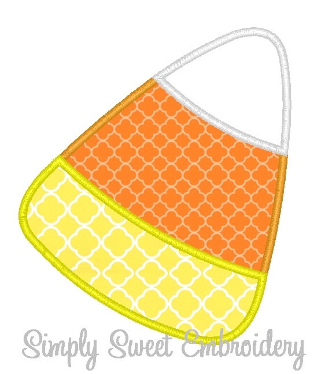 Candy Corn Machine Embroidery Applique Design - Etsy