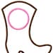 Cowboy Boot Monogram Machine Embroidery Applique Design - Etsy