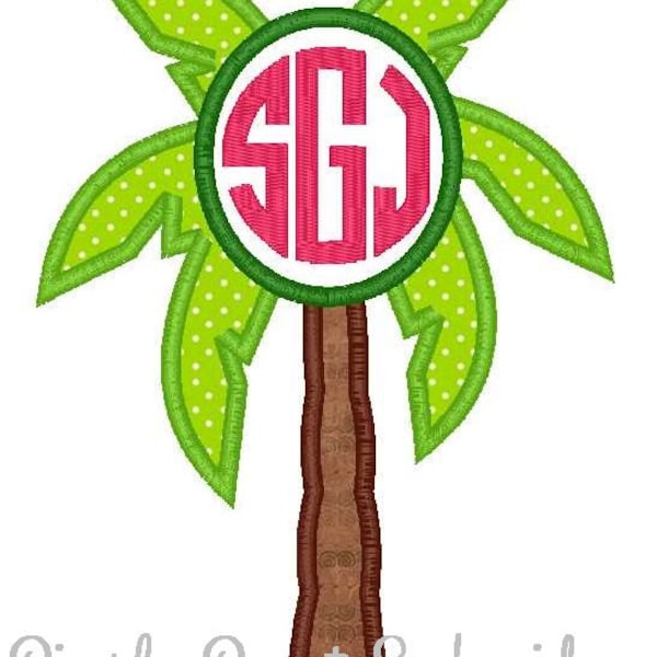 Palm Tree Monogram - Etsy