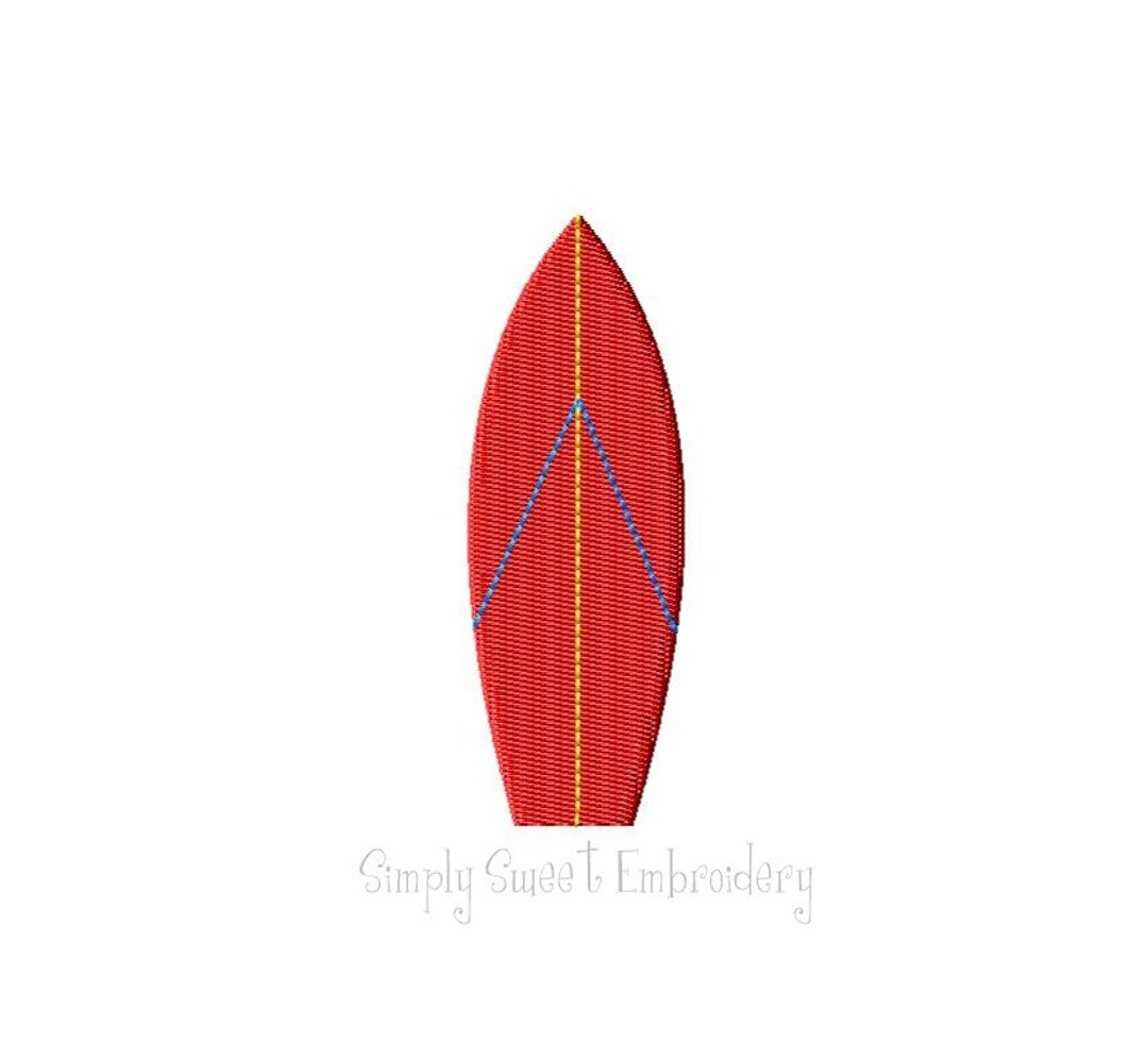 Surfboard Mini Machine Embroidery Design - 6 Sizes - Etsy