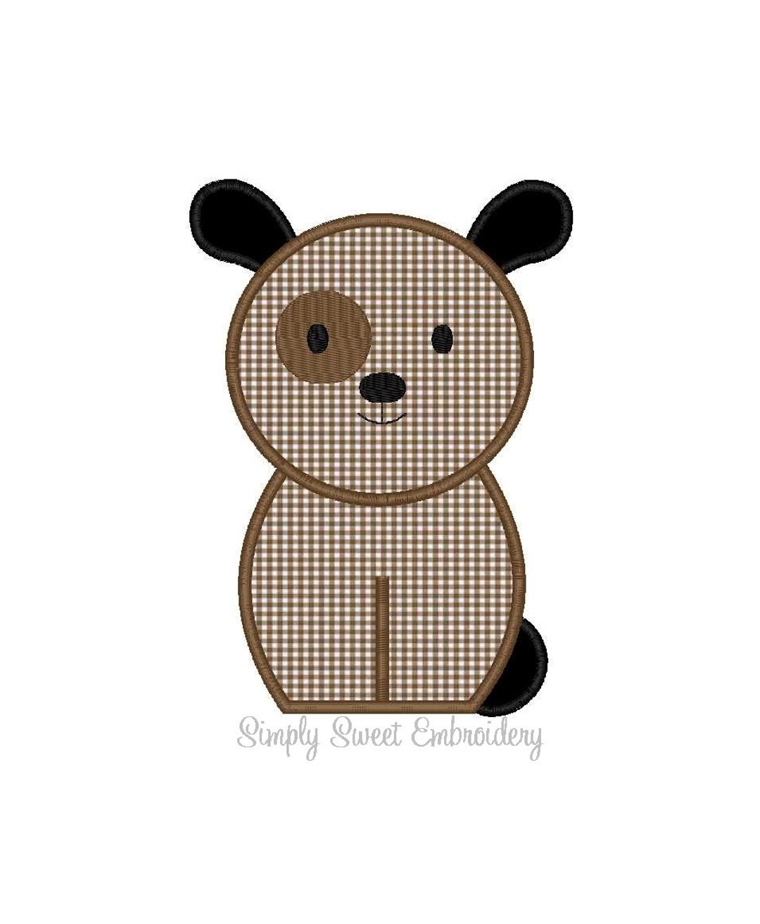 Puppy Machine Embroidery Applique Design - Etsy