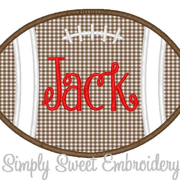 Football Applique - Etsy