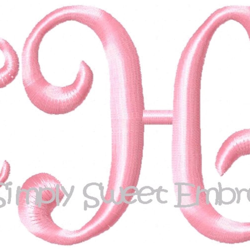 Curlz Monogram Font - Etsy