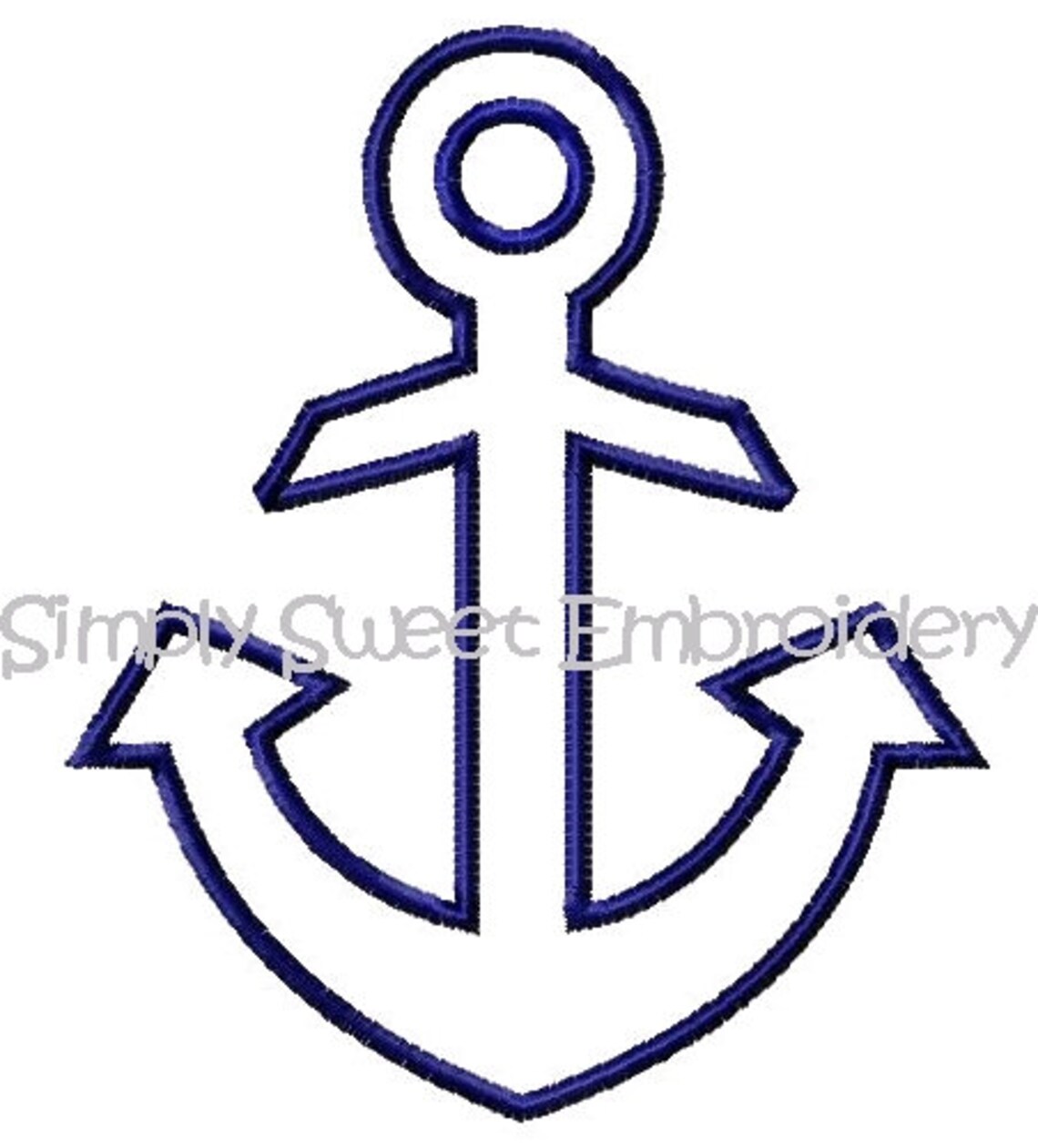 Anchor Machine Embroidery Applique Design - Etsy