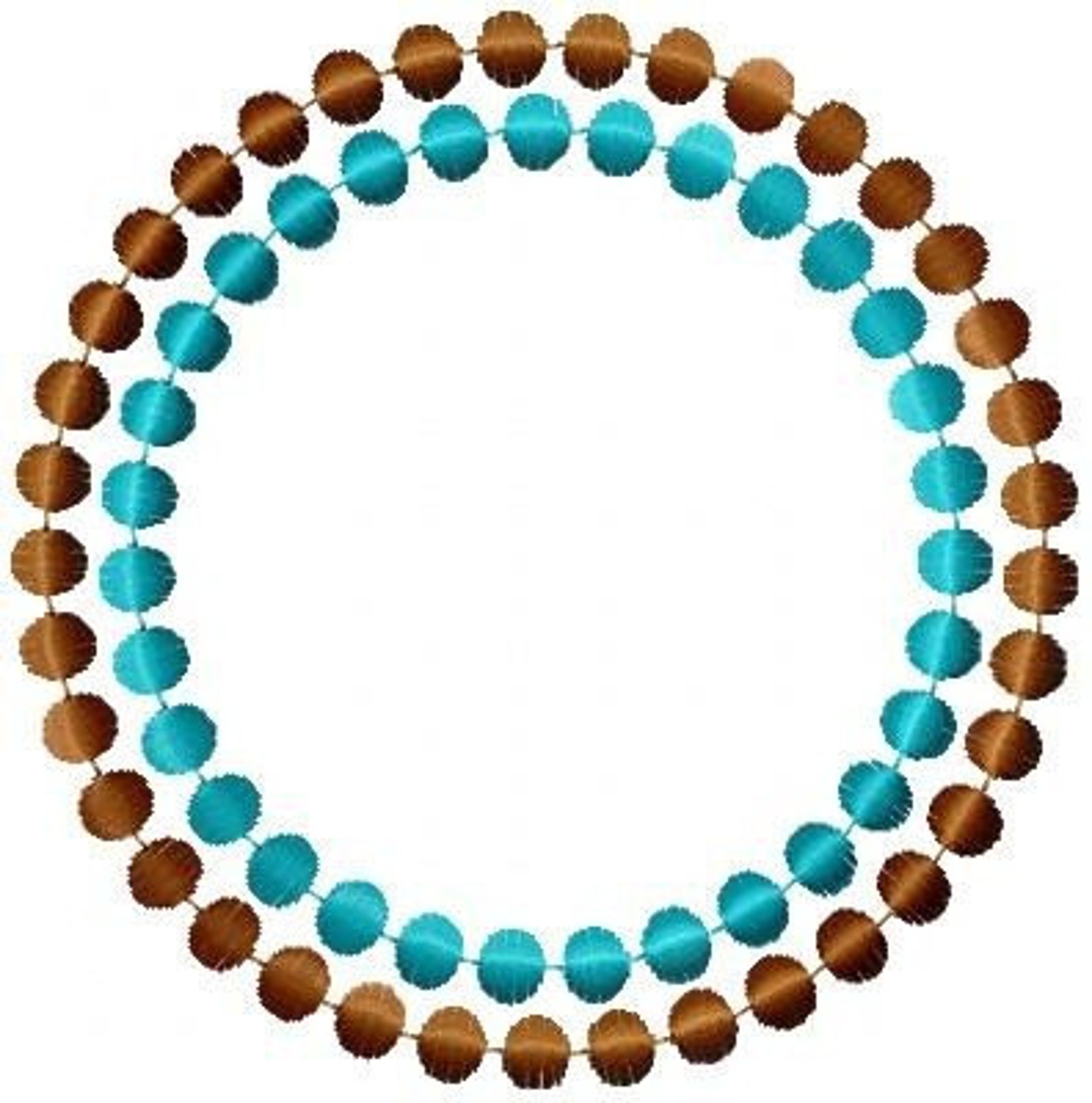 Circle Dots Frame Machine Embroidery Design 2 Sizes - Etsy