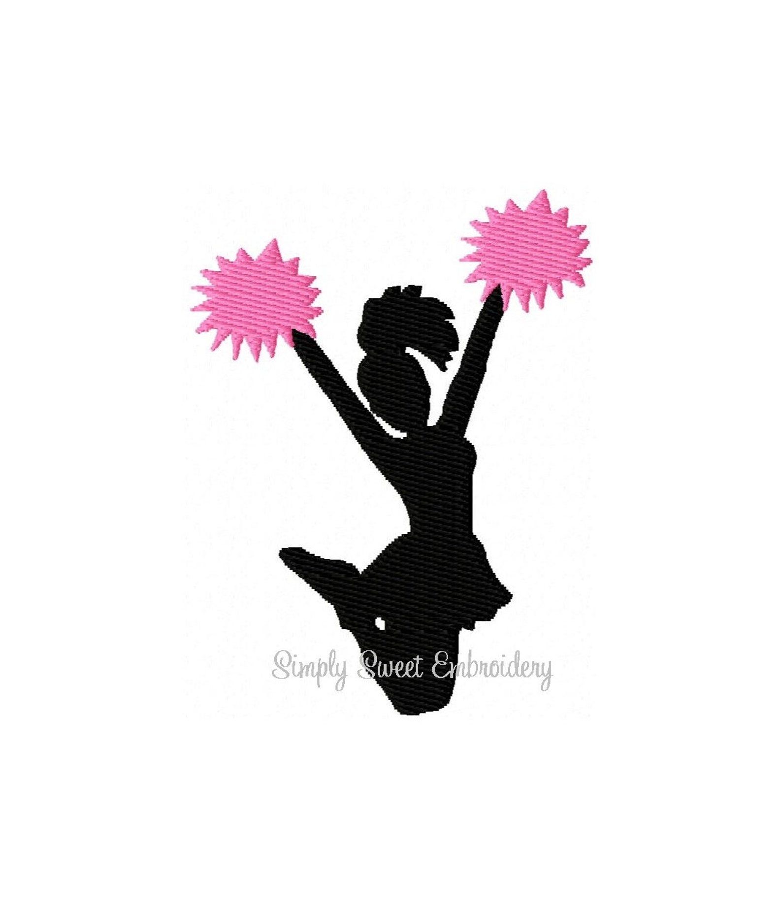 Cheerleader 2 Mini Machine Embroidery Design - Etsy
