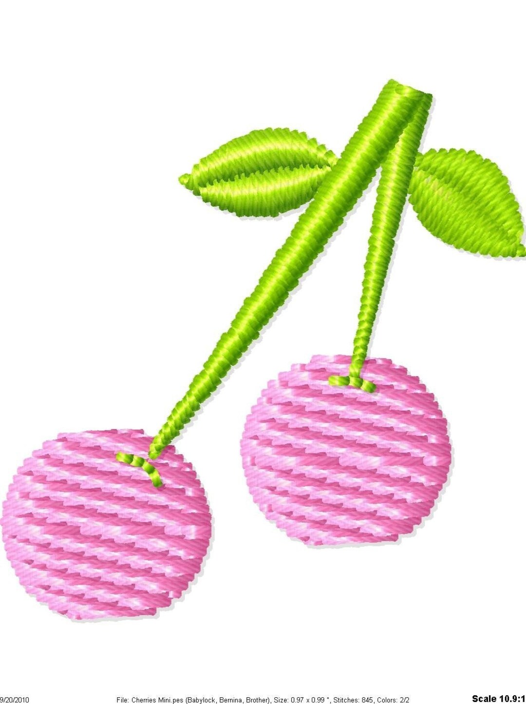 Cherries Machine Embroidery Design Mini - Etsy