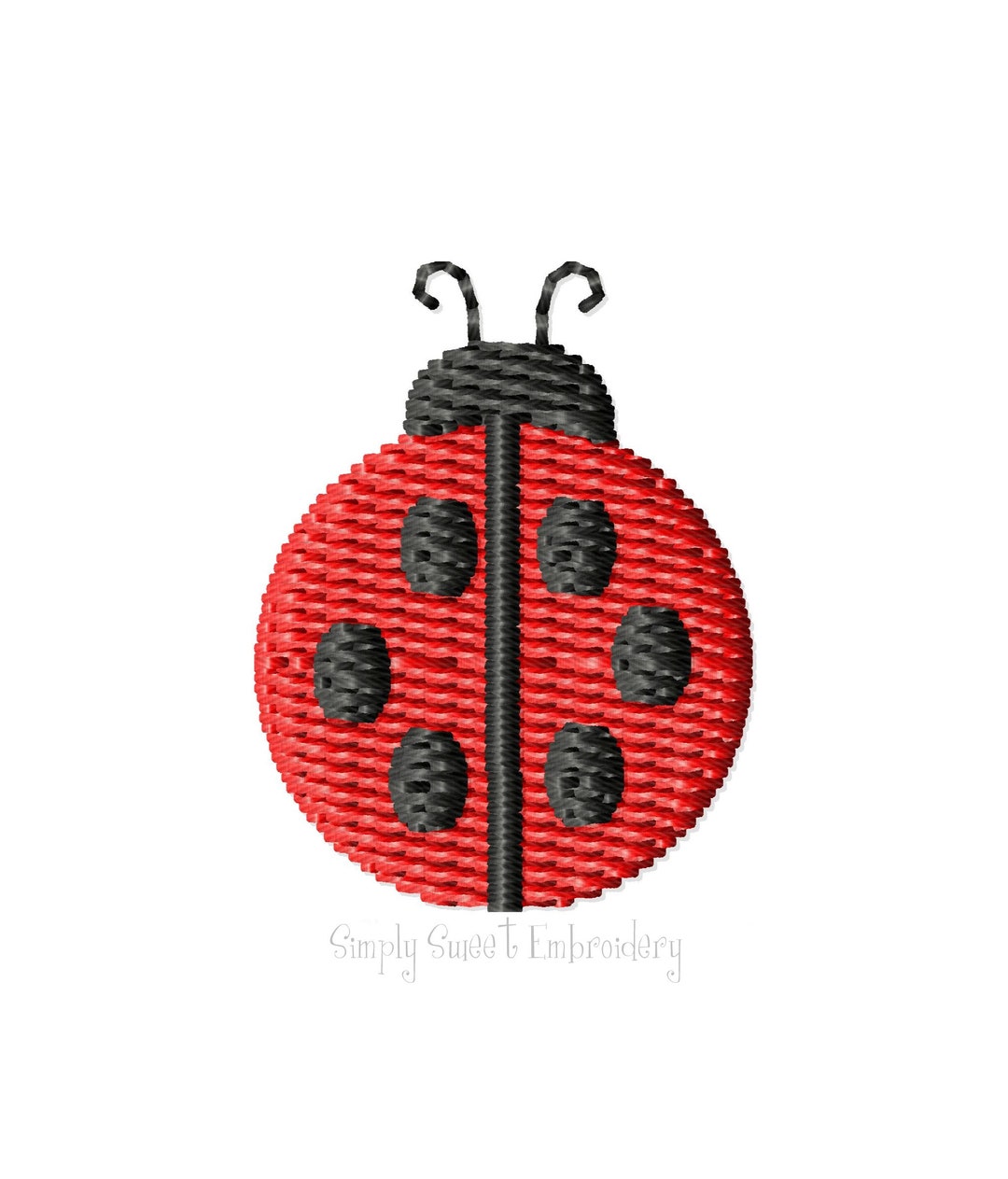 Ladybug Machine Embroidery Design Mini - Etsy