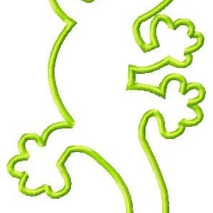 Gecko Machine Embroidery Applique Design - Etsy