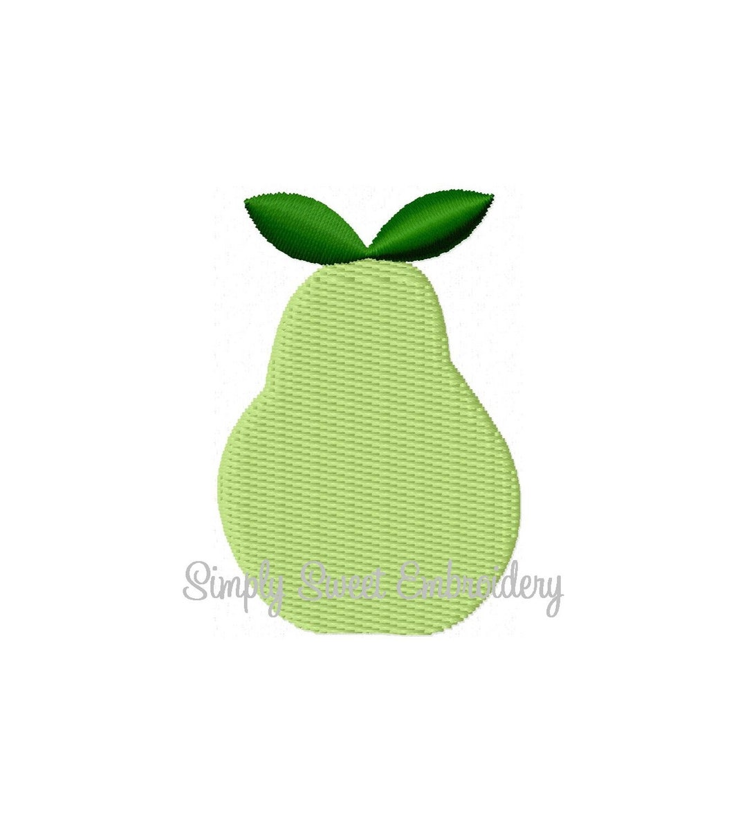 Pear Mini Machine Embroidery Design - Etsy