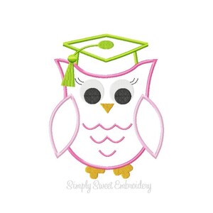 Graduation Owl Applique Design - Etsy