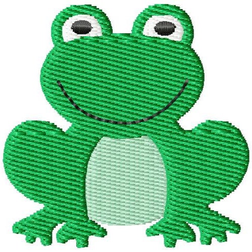 Frog Machine Embroidery Applique Design - Etsy
