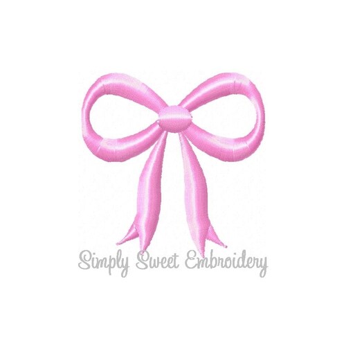 Wendy Side Bow Machine Embroidery Design - Etsy