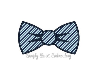 Bow Tie Applique Machine Embroidery Design - Etsy