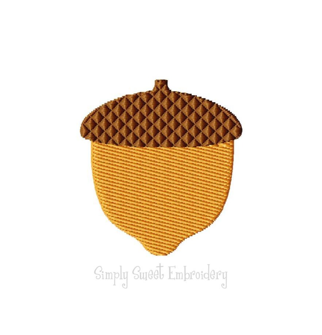 Acorn Mini Machine Embroidery Design - 5 Sizes - Etsy