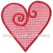 Scroll Heart Machine Embroidery Applique Design - Etsy
