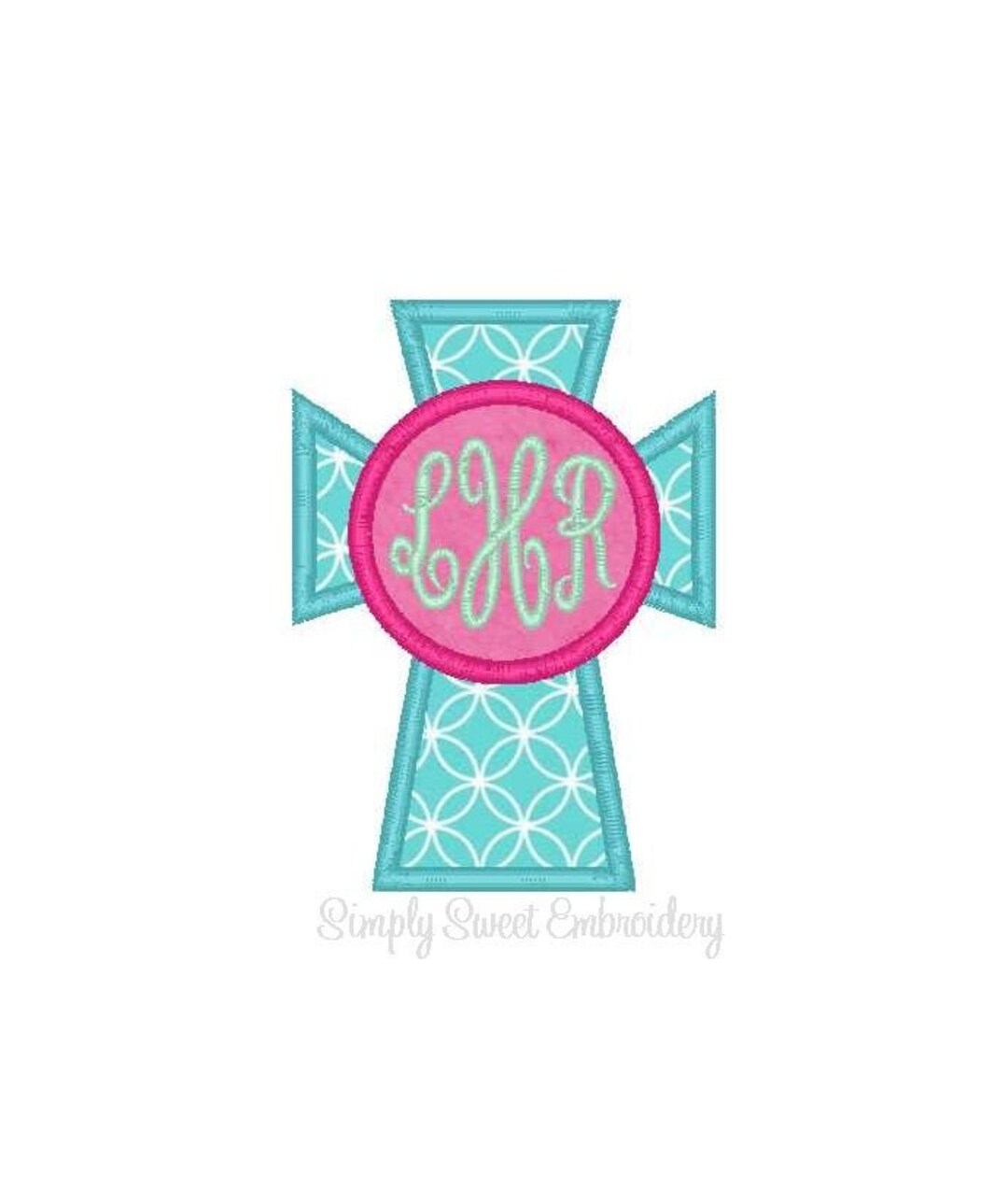 Cross Machine Embroidery Applique Design - Etsy