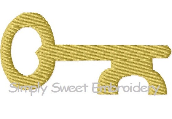 Fancy Key Machine Embroidery Mini Design | Etsy