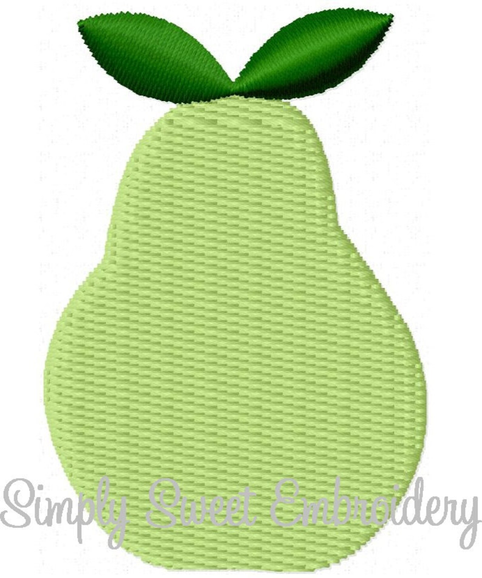 Pear Mini Machine Embroidery Design - Etsy