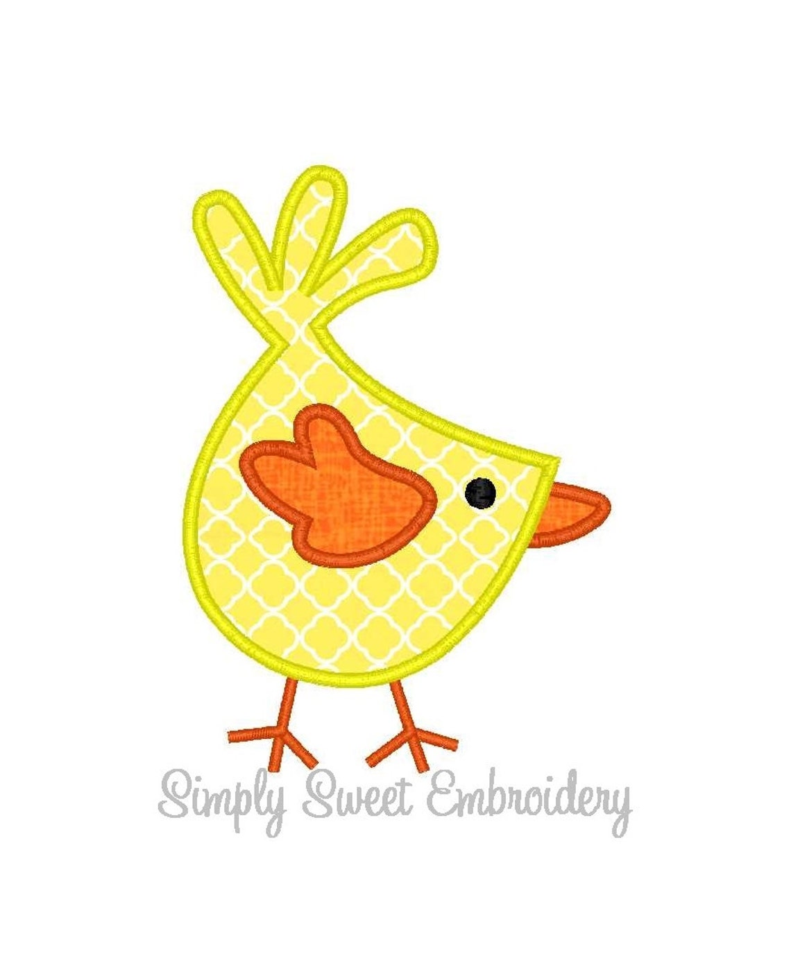 Chicken Machine Embroidery Applique Design - Etsy