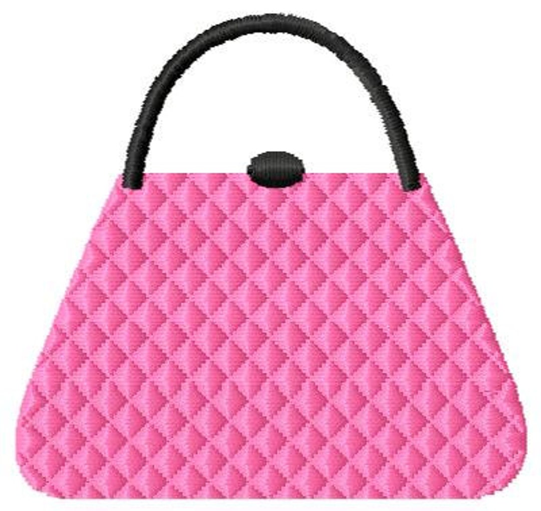 Pink Purse Machine Embroidery Design Mini - Etsy